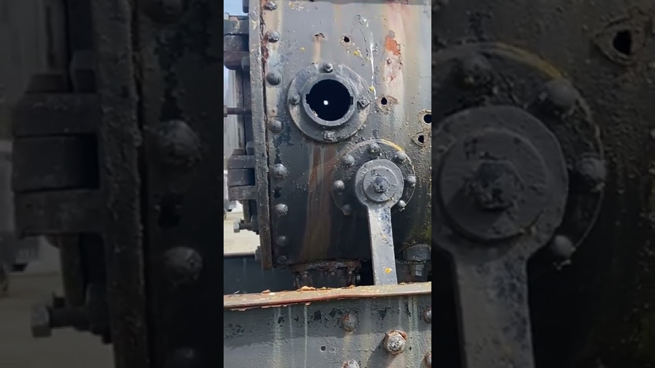 The view inside a steam engine boiler