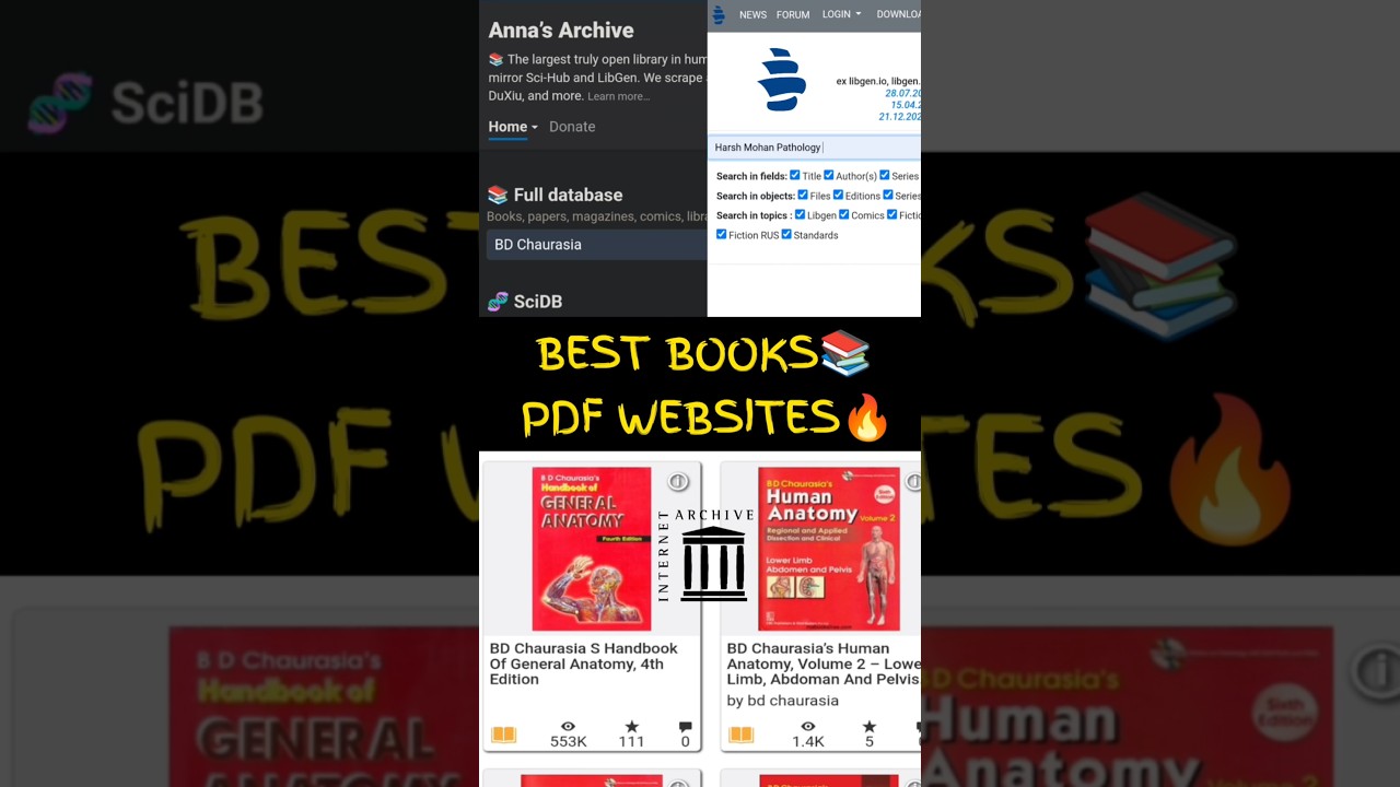🤩Download ANY BOOK for free📚 | Best FREE new websites #ebook #pdf #download #study #free