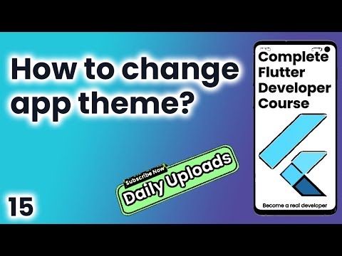Learn Flutter Crash Course for Beginners 15 App Theme - Mind Luster