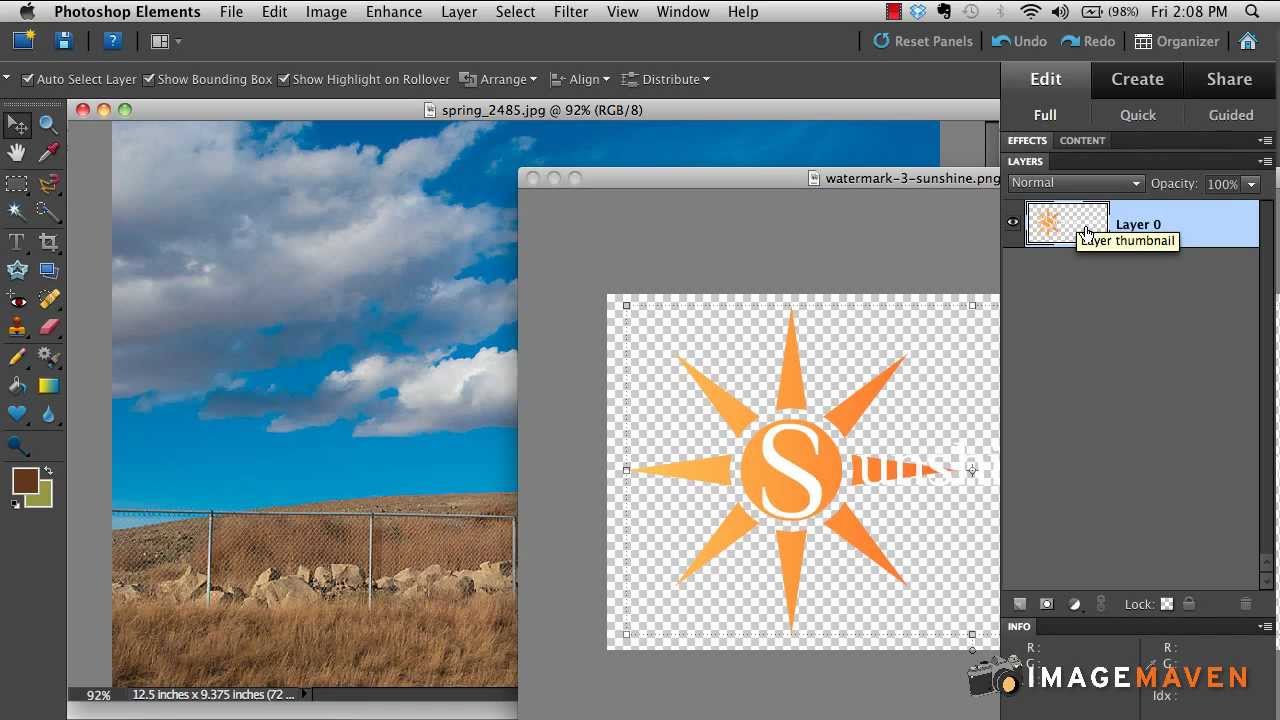 iPiccy - Make a transparent logo for photos and videos: png format