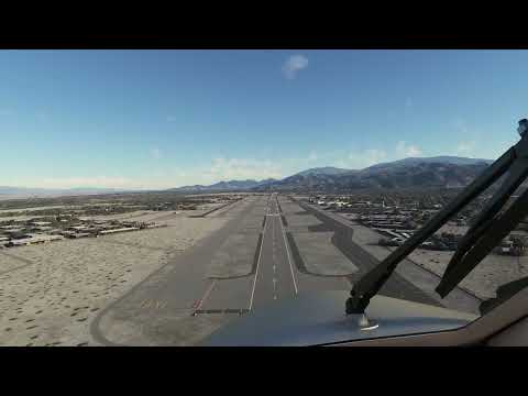 Landing in Palm Springs California | KPSP (PSP) | Palm Springs International Airport #landing #fs20