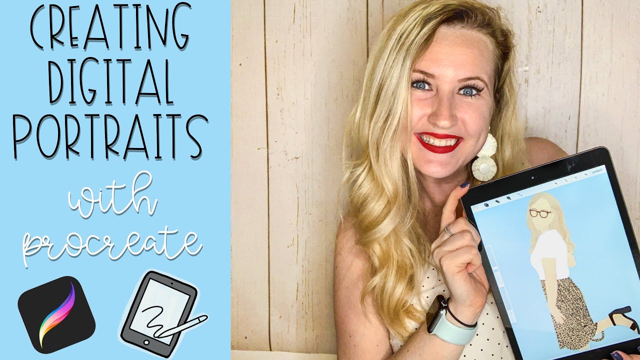 PROCREATE APP TUTORIAL PART 2: creating digital portraits