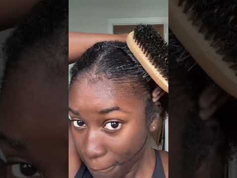 Watch me slick back my type 4 hair