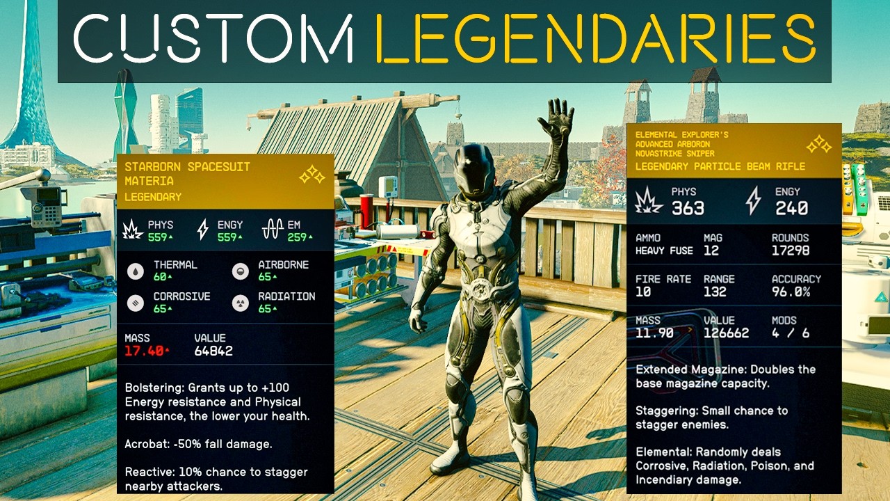 Make Your Own LEGENDARY Gear & Mods - STARFIELD Console Command Tutorial