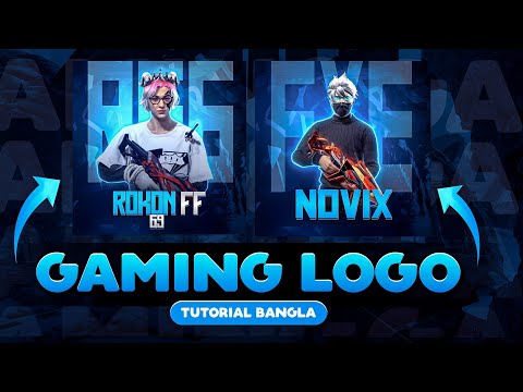 🔥How to Create a New Unique Style Gaming Logo | Free Fire Logo Design Bangla 2025 🔥 #design #logo