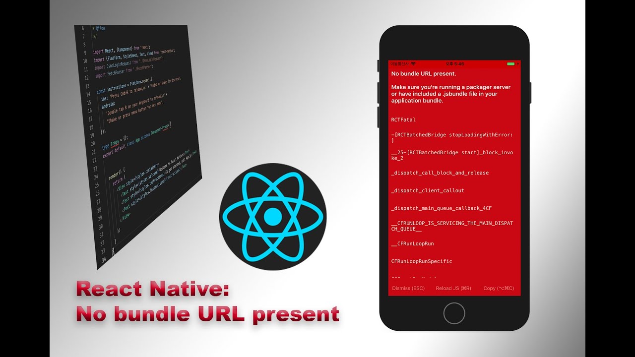 React Native: How to fixed No bundle URL present