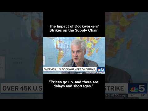 Port Strikes' Impact on Inflation for Americans #dockworkers #strike #logistics #supplychain