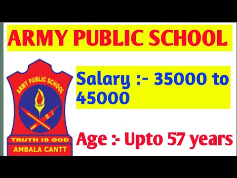 ARMY PUBLIC SCHOOL 2022 // FRESHER CANDIDATE WILL BE APPLIED/#freejobalert #desi sunil2