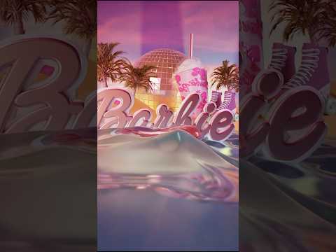 3D Barbie Logo Process! #3dlogo #blender3d #adobe #barbie #digitalart #processvideo