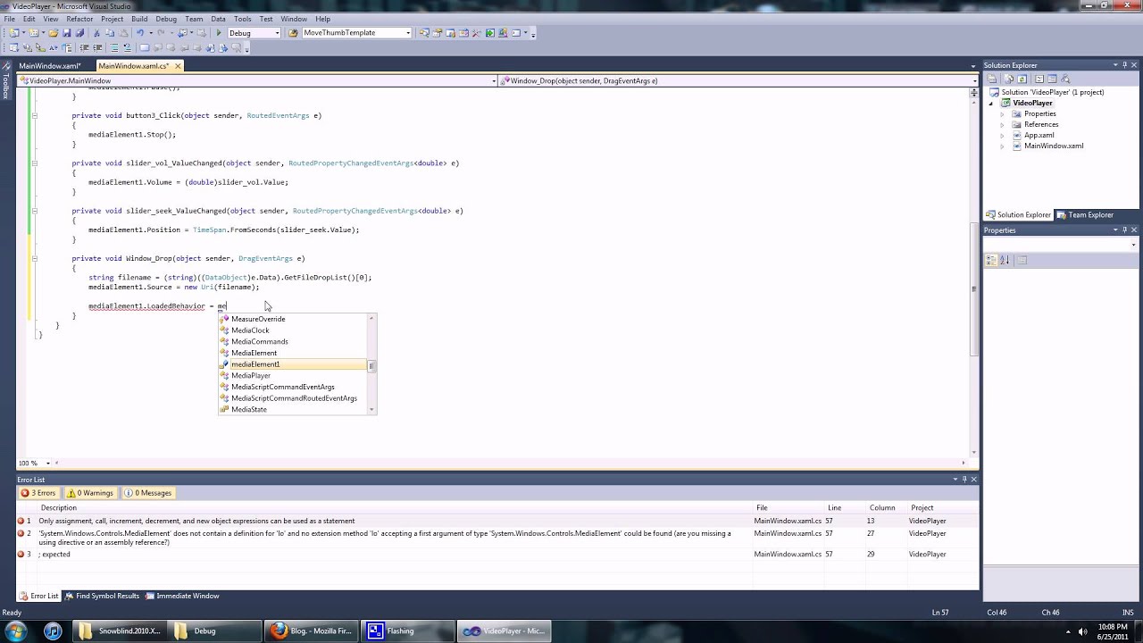 Tutorial: Simple video player using WPF/C#