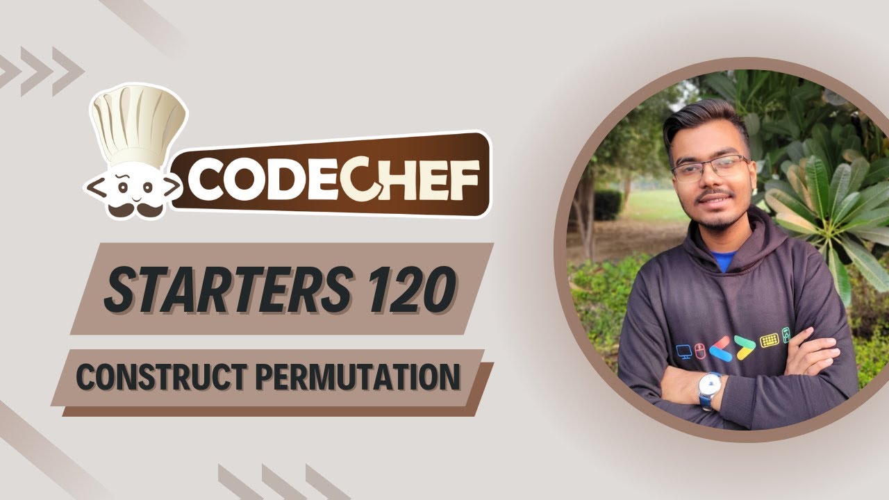 Construct Permutation problem Solution | Starters 120 | Explanation + Live Coding (C++)