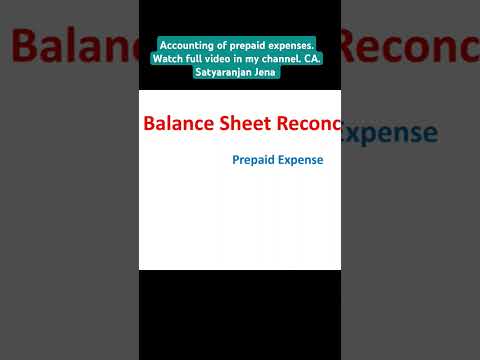 What is prepaid expense, accounting of prepaid expenses