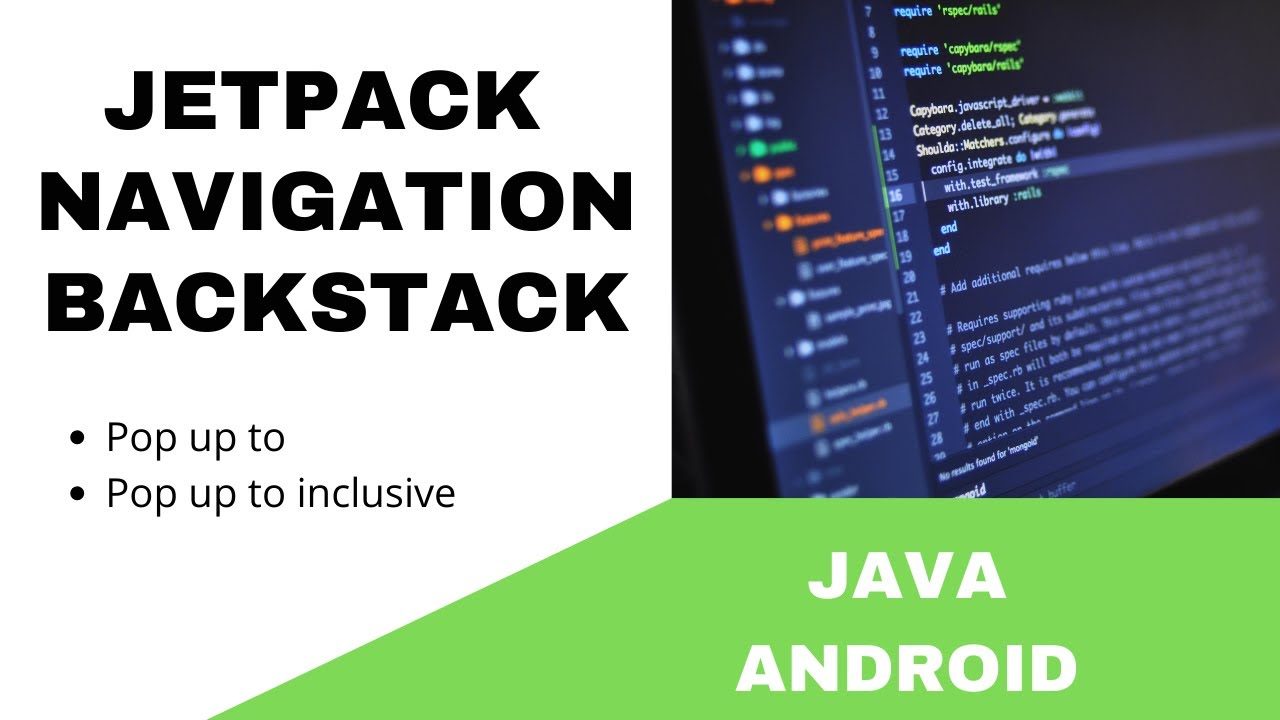 ANDROID - JETPACK NAVIGATION BACKSTACK || TUTORIAL  IN JAVA ||