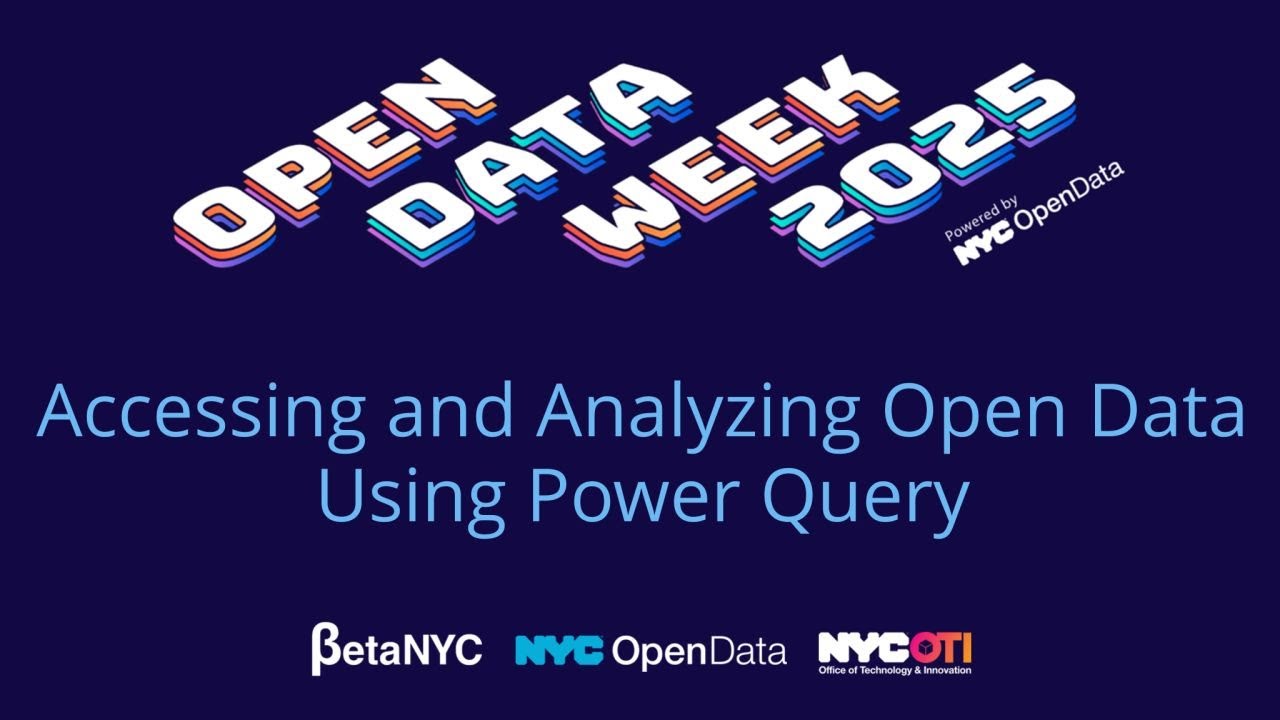 Accessing and Analyzing Open Data Using Power Query