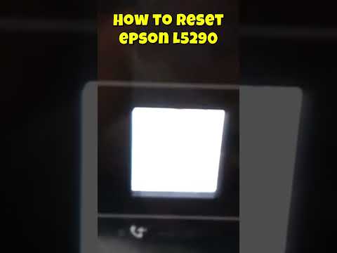 How to Reset Epson L5290 The ink pad needs service error E-11 #printertutorials #diy #shorts