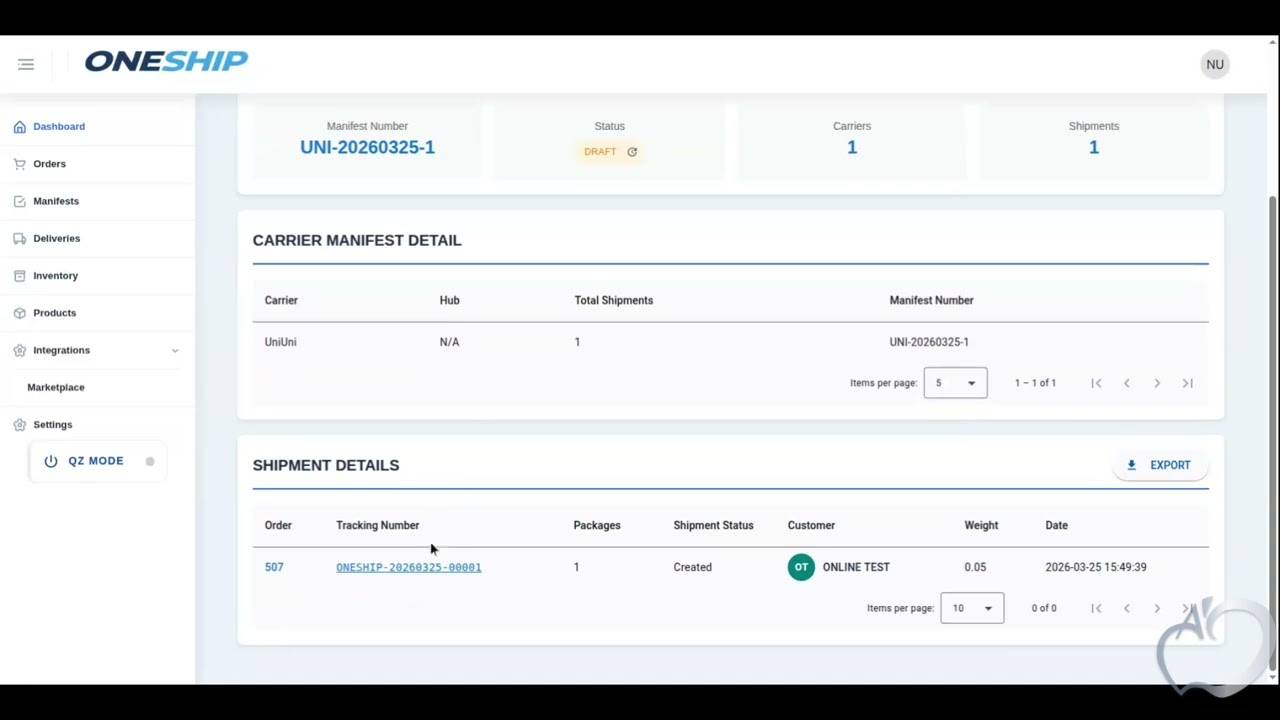 OneShip Platform Case Study | Shipment & Shopify Integration Improvements (Feb–Mar 2026)