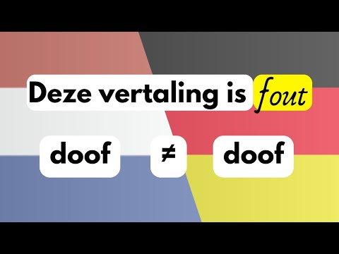 foute vrienden: Wat is de vertaling van "doof" in Duits?