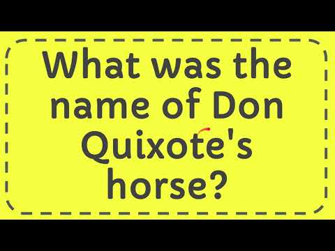 What was the name of Don Quixote's horse?