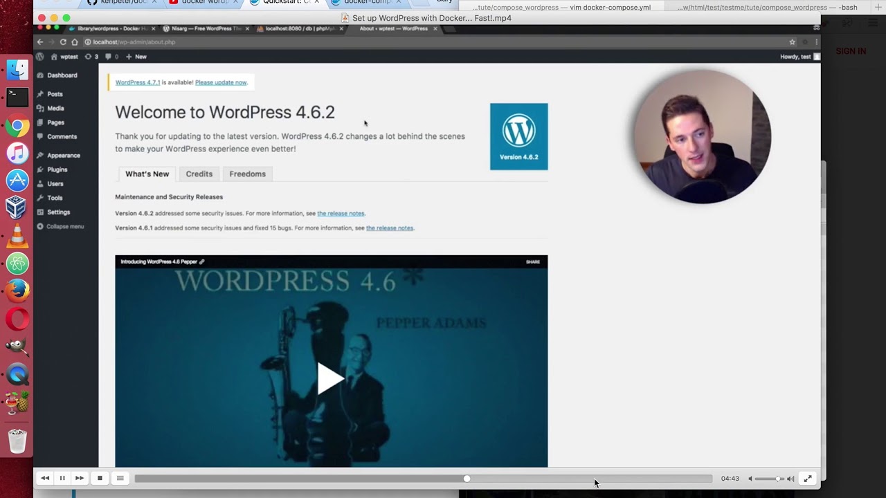 Launch a Wordpress website with Docker-compose