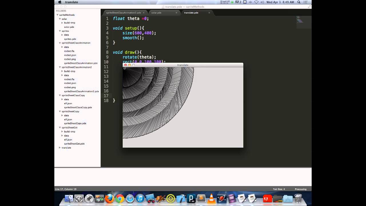 Programming using translate