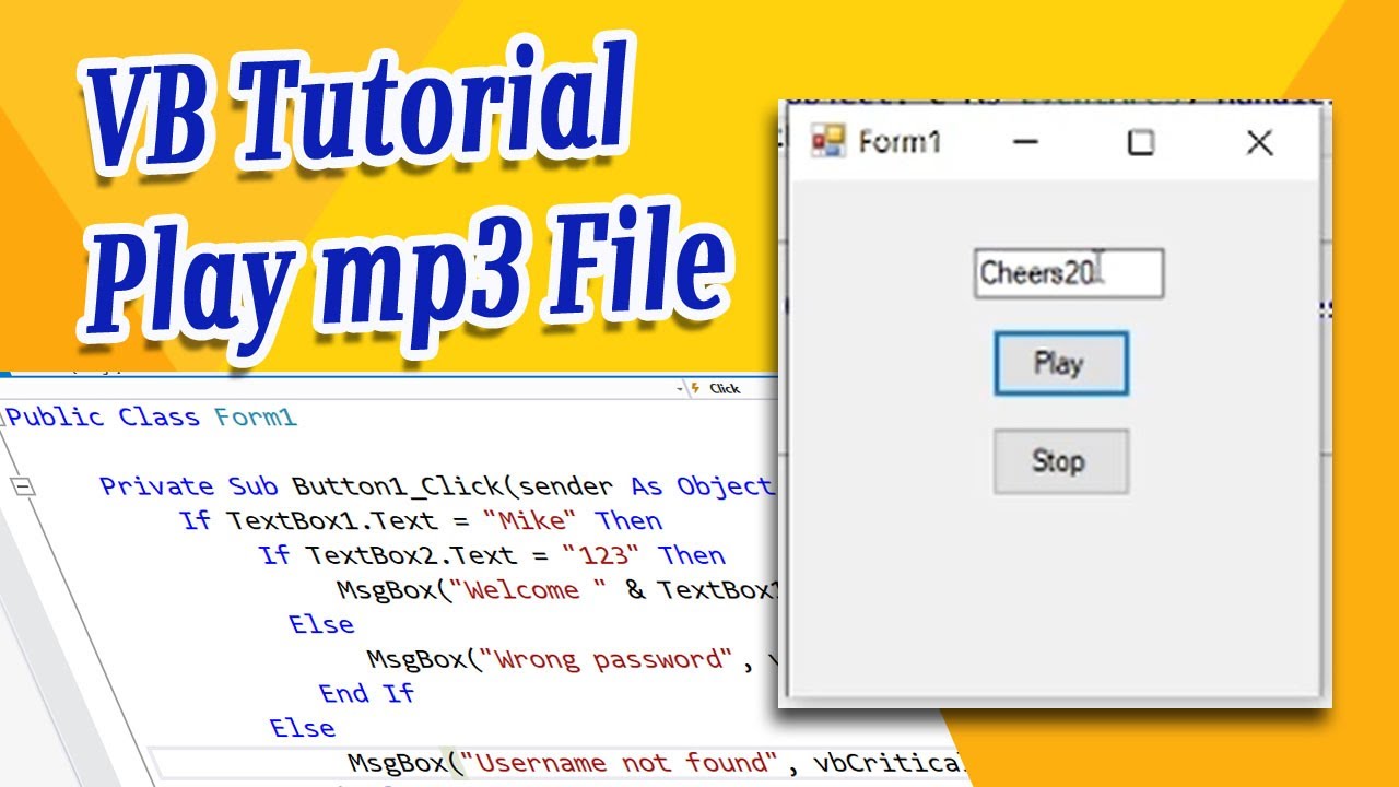 Play mp3 File - Visual Basic