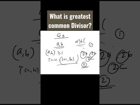 What is greatest common Divisor? #shorts #divisors #great #like #followforfollow #viral #study