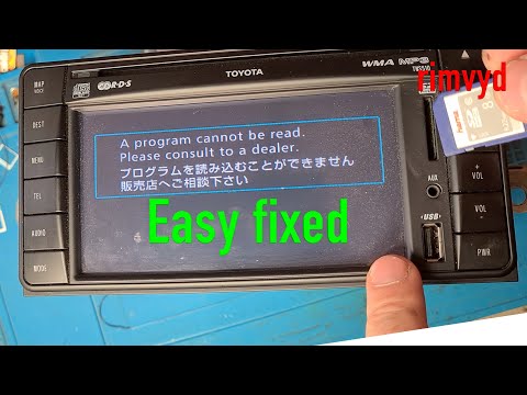Toyota TNS510 Program cannot be read,Please consult to a dealer.