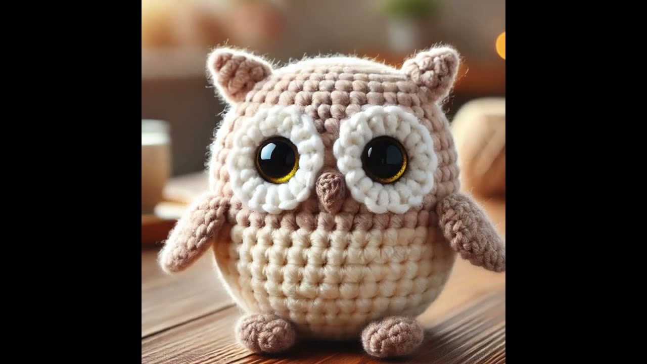 Adorable Crochet Owl – Amigurumi Plush Toy #crochetaddict #crochet #crochetinspiration
