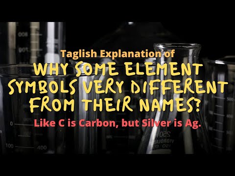 Why some element symbols very different from their names?
