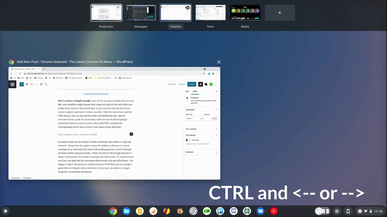Virtual Desk reorganization, improved scrolling is here in Chrome OS 89 ...