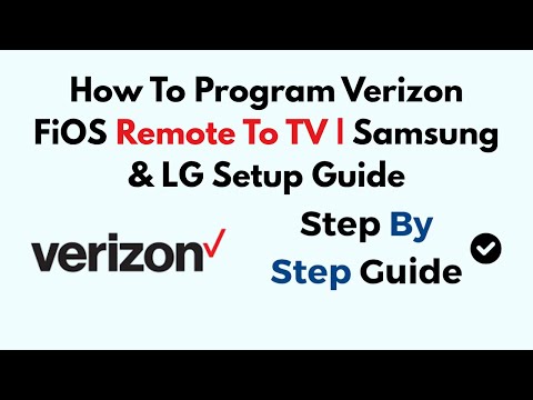 How To Program Verizon FiOS Remote To TV | Samsung & LG Setup Guide