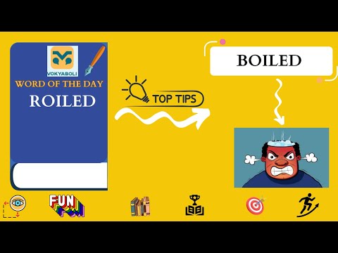 Memorize Vocabulary | Learn the meaning of ROILED using visualisation #vocabulary#Roiled#vokyaboli