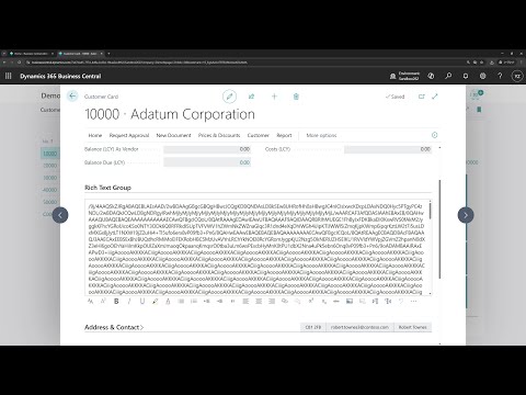 Business Central short: Bulk import big/large text (exceeds 250 and 2048) from external files via AL