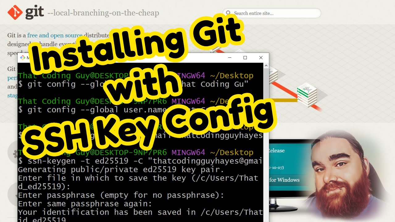 Installing Git and Creating an SSH Key (GitHub)