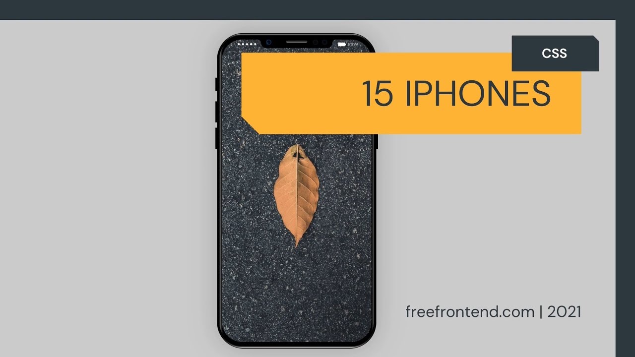 15 iPhones in CSS