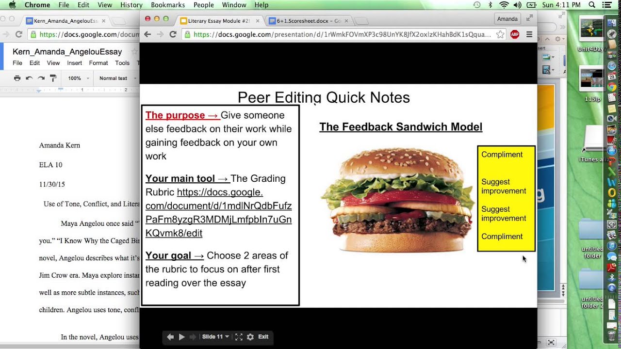 Essay Series  - Peer Editing