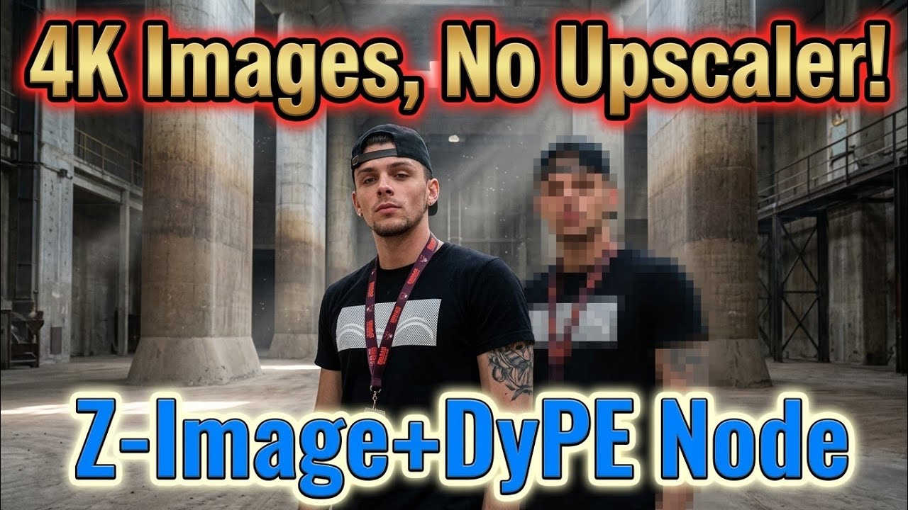 Z-Image + DyPE Node = 4K Images | Workflow Tutorial