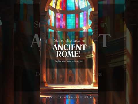 Terhaar stained glass studio | Stained glass started in ANCIENT ROME!? #stainedglassstudio #glassart
