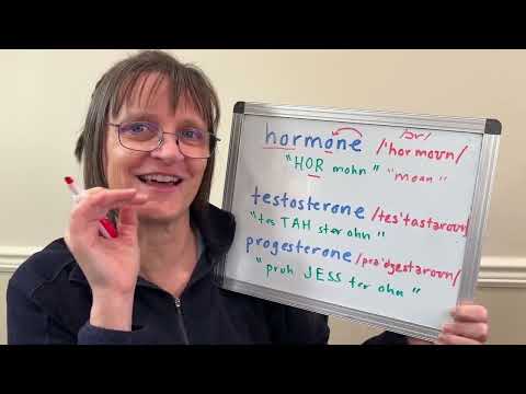 How to Pronounce Hormone Testosterone Progesterone