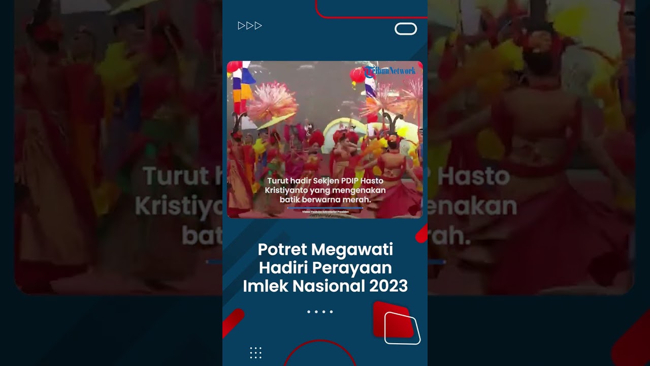 Megawati Hadiri Perayaan Imlek Nasional 2023, Kenakan Busana Serba ...