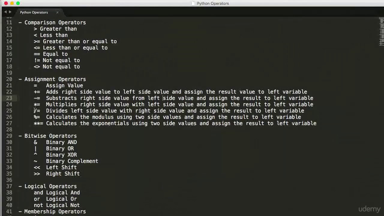 Assignment operators in python part9