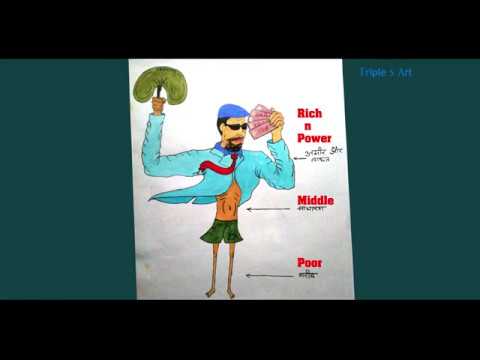 Cartoon art work#political#science#corruption