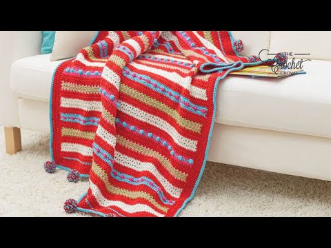 Crochet Christmas Morning Throw Pattern | EASY | The Crochet Crowd