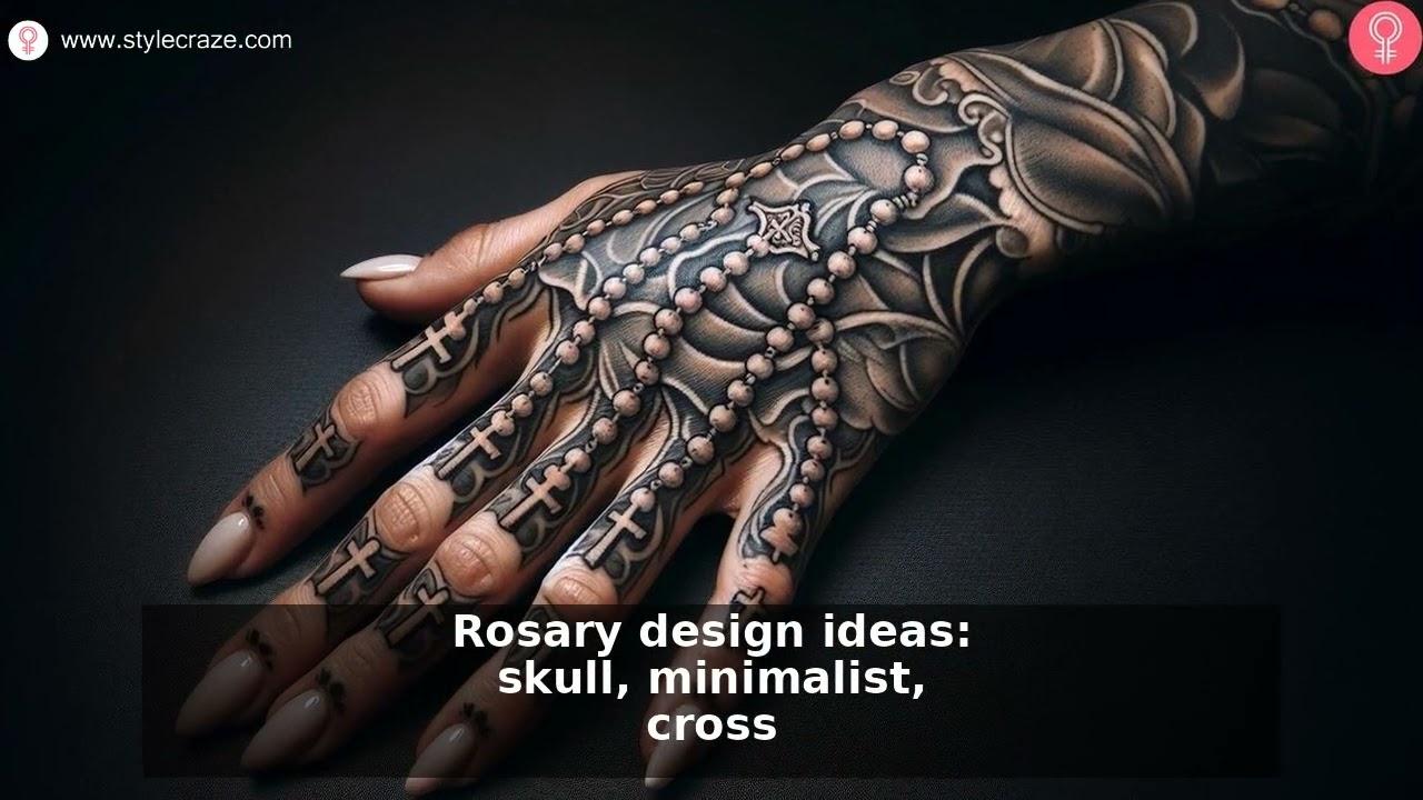 10 Stunning Rosary Bead Tattoo Ideas & Meanings