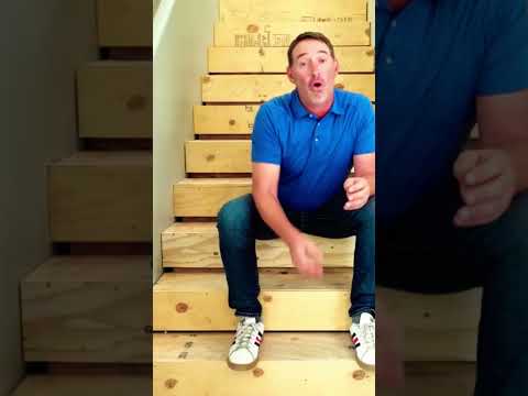 Home Improvement: Stair Treads & Risers | No More Squeaks #diy #flooring #construction #stairs
