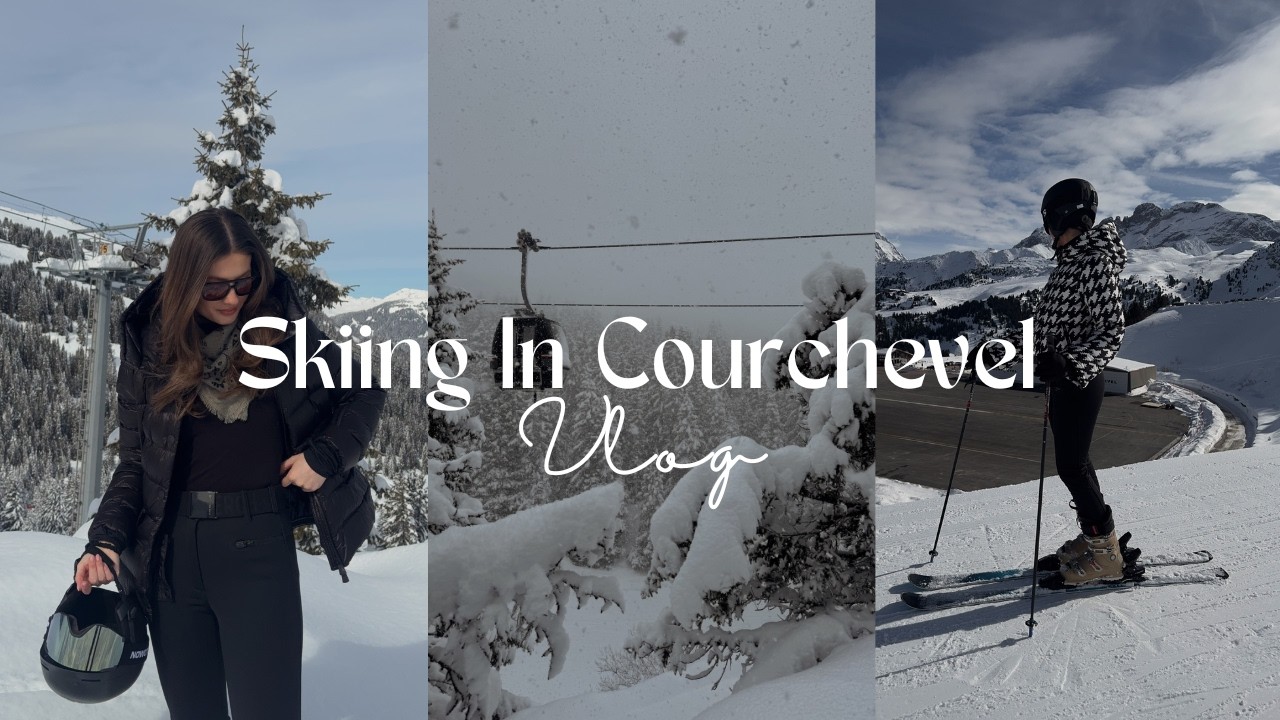 SKIING IN COURCHEVEL | VLOG | Amy Beth