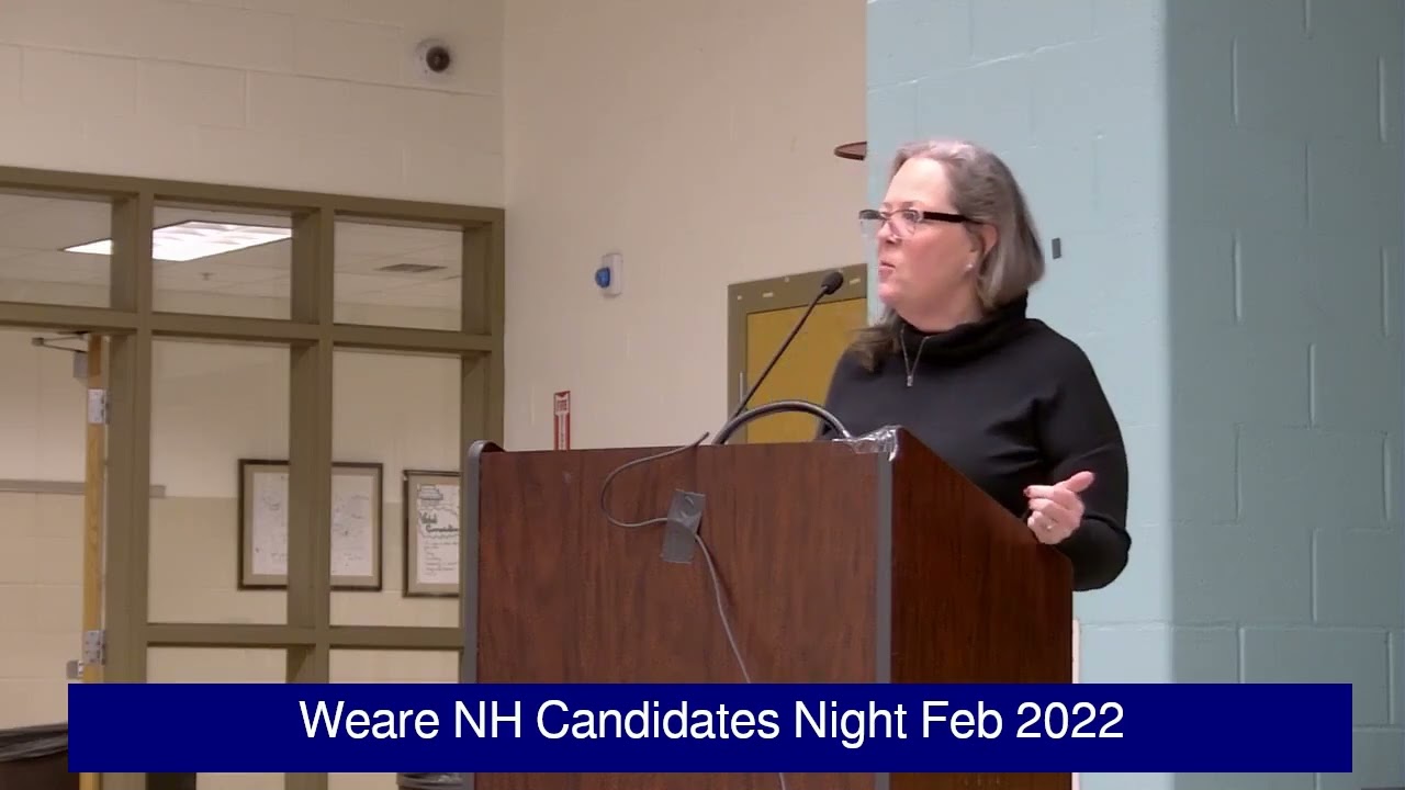 Weare NH Candidates Night.  Feb 2020