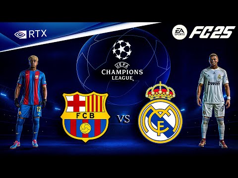 FC 25 - Barcelona vs Real Madrid Ft. Ronaldo, Messi, | UEFA Champions League Final | PC™ [4K60]