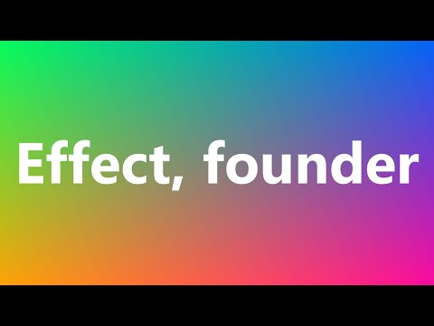Effect, founder - Medical Meaning and Pronunciation