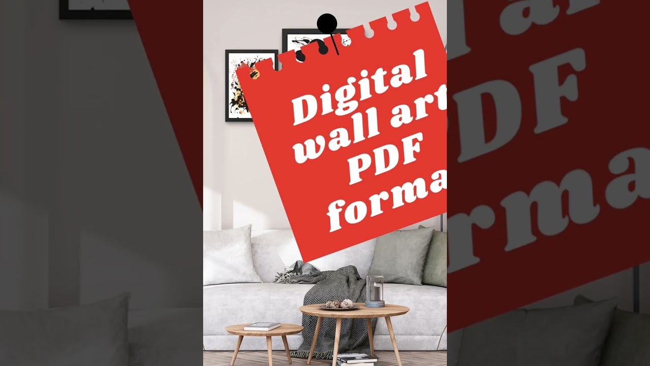 Digital wall art PDF format - Set of 3 Printable Abstract Art Prints @BokysMedia